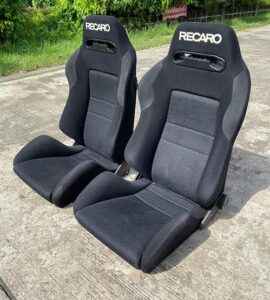 X2 Original RECARO SR3 TRIAL BLACK Seats | Wetmore Wheels